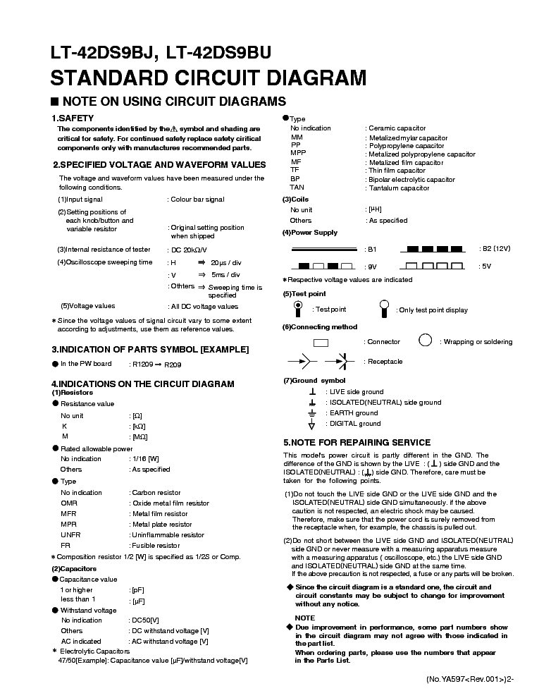 JVC LT-42DS9BJ LT-42DS9BU SCH Service Manual download, schematics ...