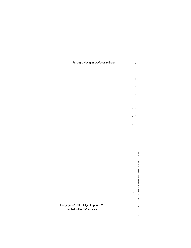 PHILLIPS PM3580 PM3585 LOGIC ANALYZER REFERENCE GUIDE Service Manual ... PHILLIPS PM3580 PM3585 LOGIC ANALYZER REFERENCE GUIDE Service Manual ...