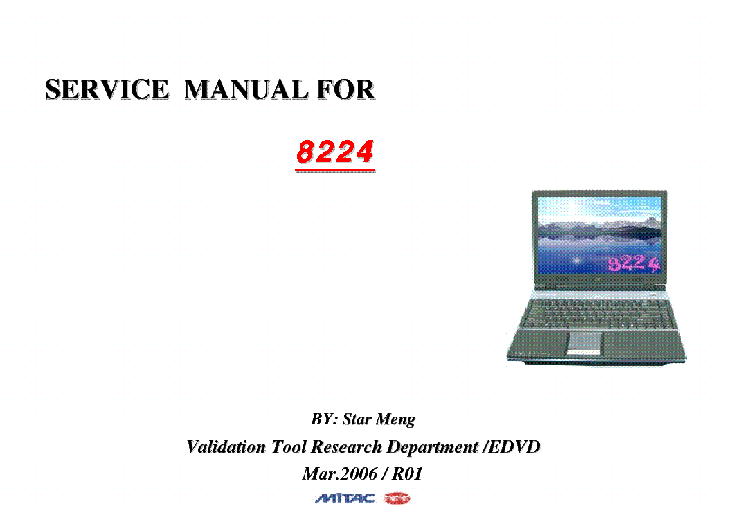 MITAC 8224 Service Manual download, schematics, eeprom, repair info for ... MITAC 8224 Service Manual download, schematics, eeprom, repair info for ...