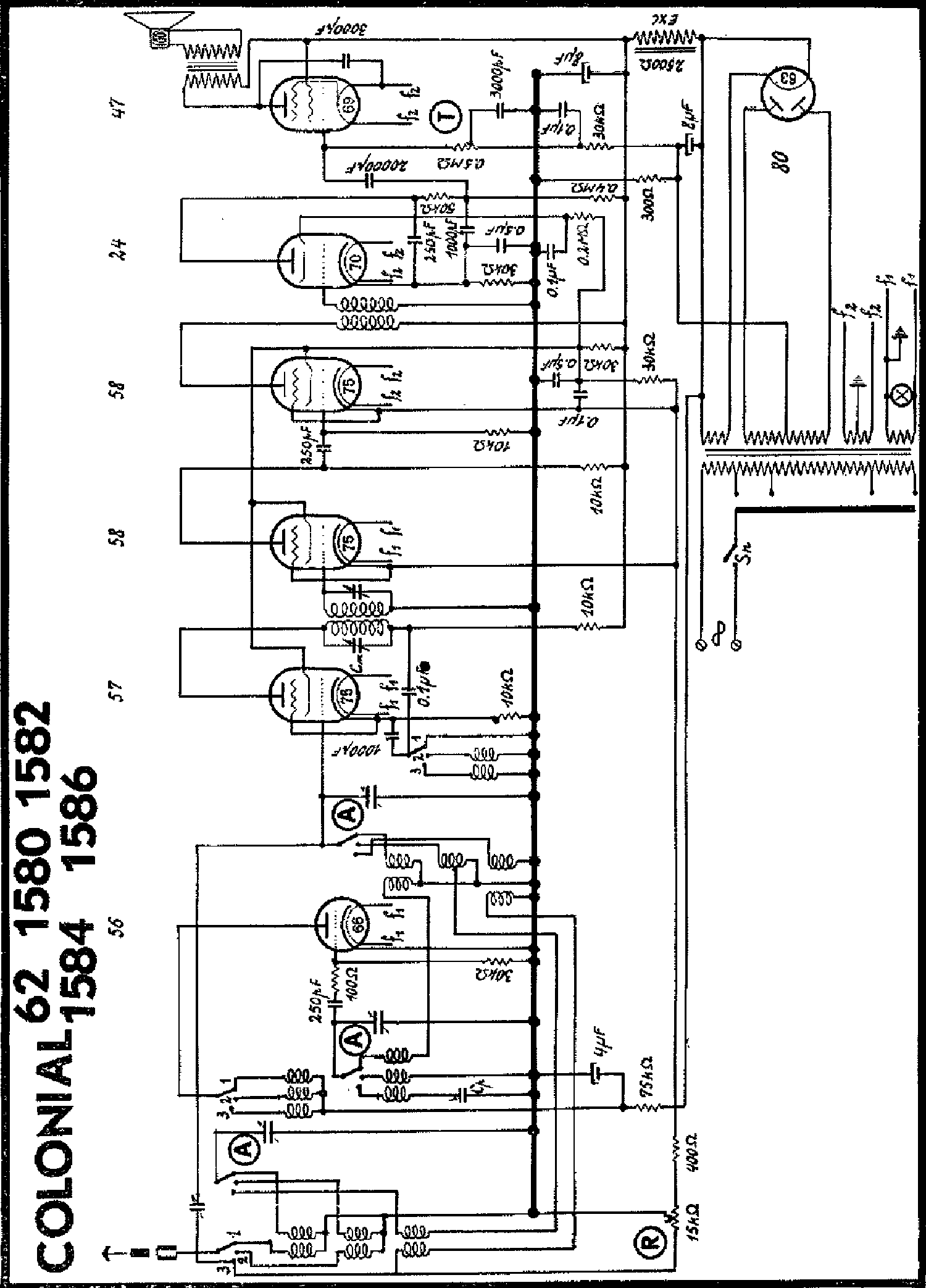 COLONIAL 62 1580 1582 1584 1586 RADIO SCH Service Manual Download