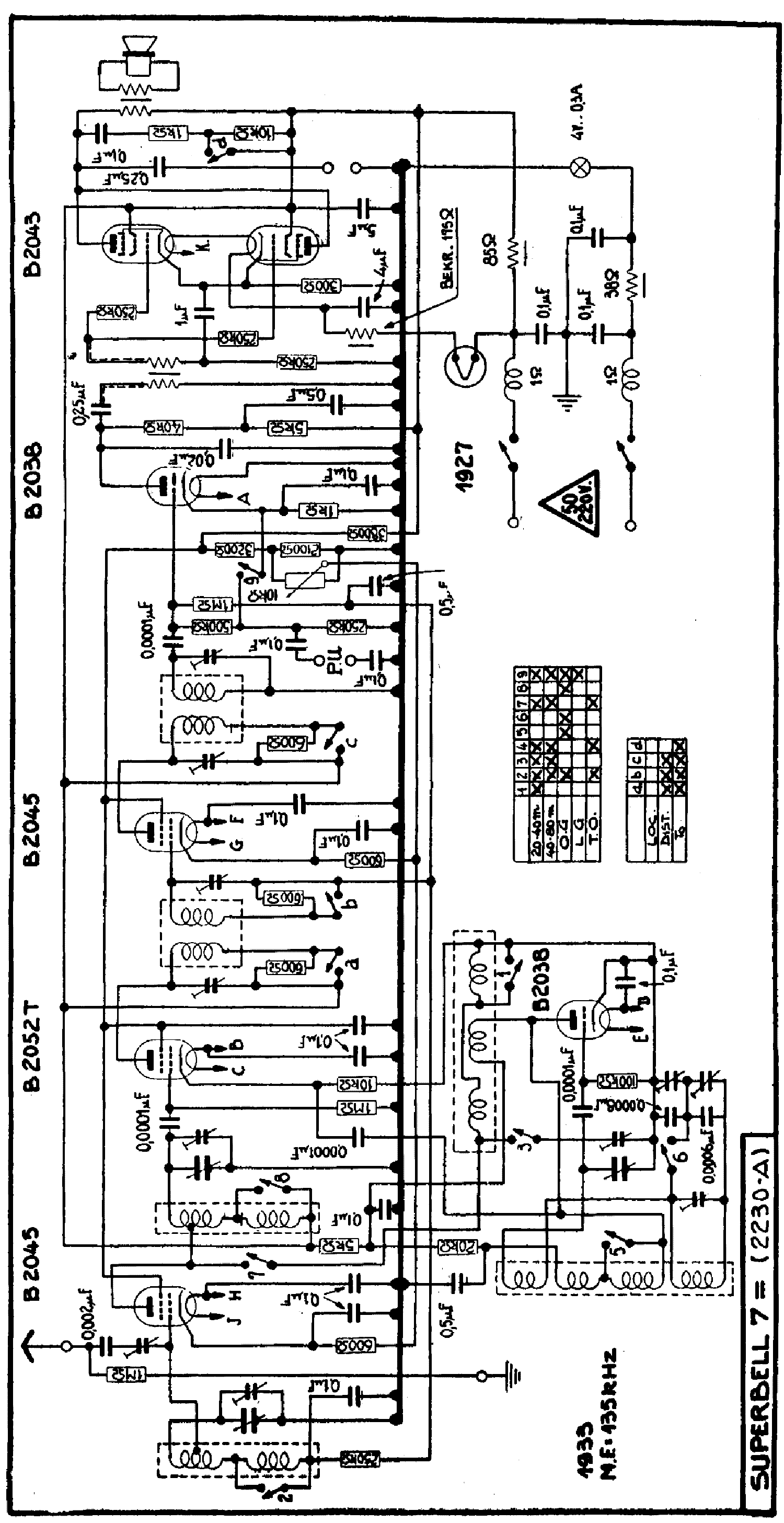 RADIOBELL 2230A SUPERBELL 7 RADIO 1933 SCH Service Manual Download radiobell-2230a-superbell-7-radio-1933-sch-service-manual-download