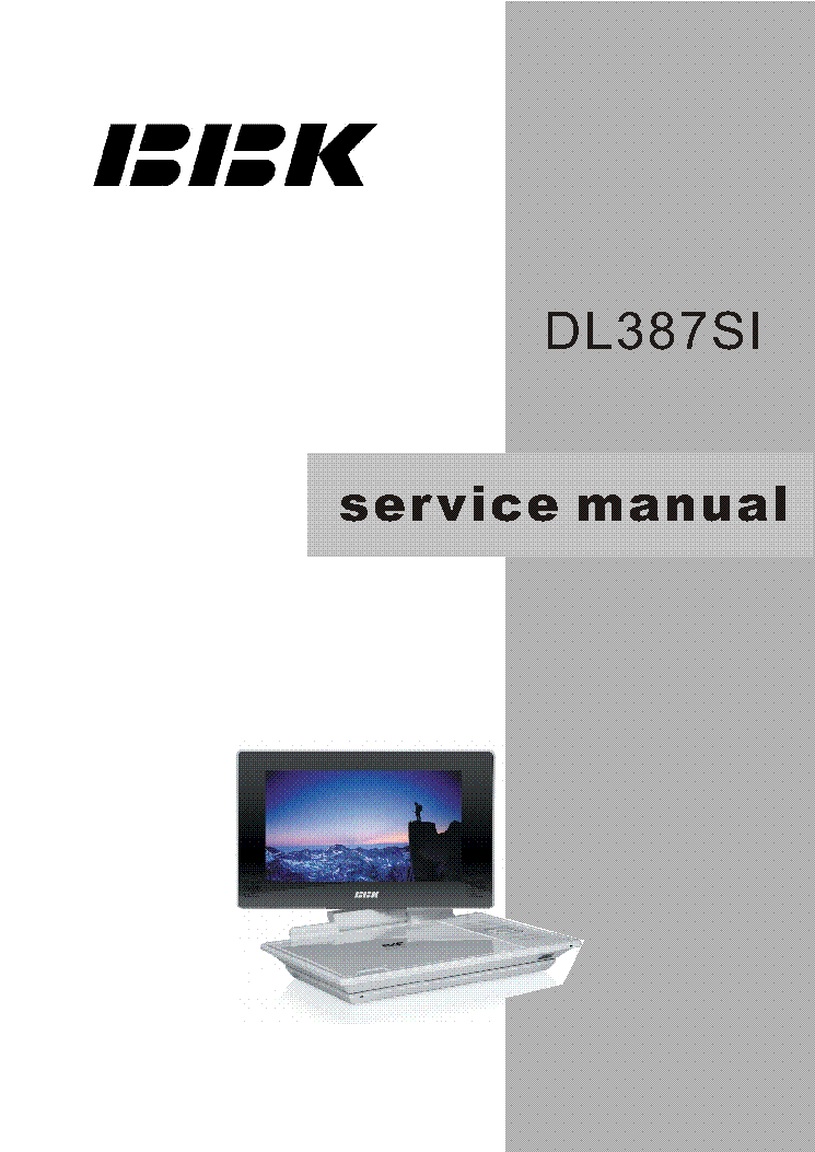 BBK DL387SI Service Manual download, schematics, eeprom, repair info ...