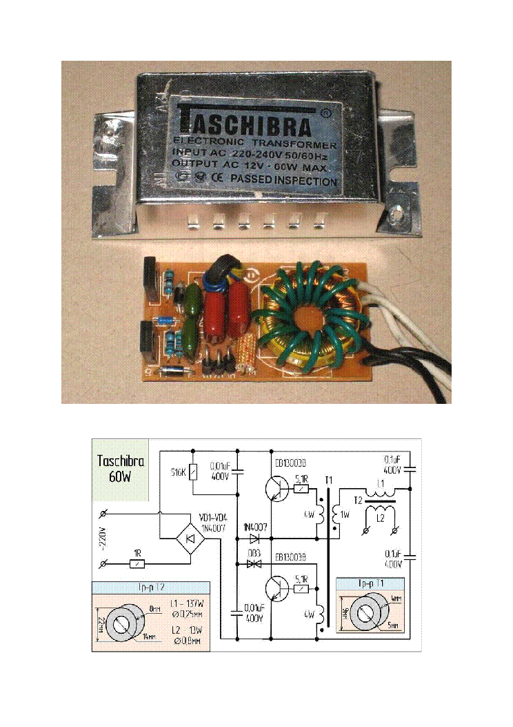 ELECTRONIC TRANSFORMERS L B 50W TASCHIBRA 60W HOROZ HL371 105W RELCO ...